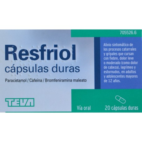 RESFRIOL 20 CÁPSULAS DURAS TEVA - Farmacia Anna Riba