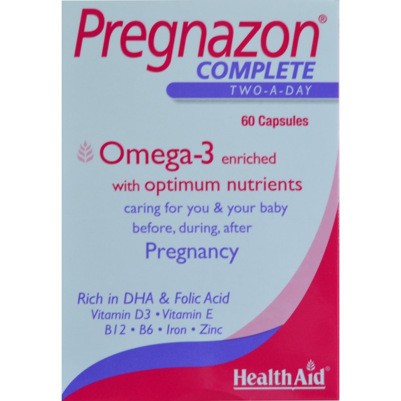 PREGNAZON COMPLETE 60 CÁPSULAS HEALTH AID - Farmacia Anna Riba