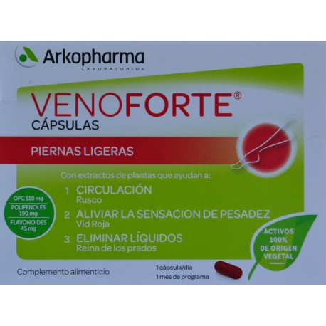 VENOFORTE 30 CÁPSULAS ARKOPHARMA - Farmacia Anna Riba