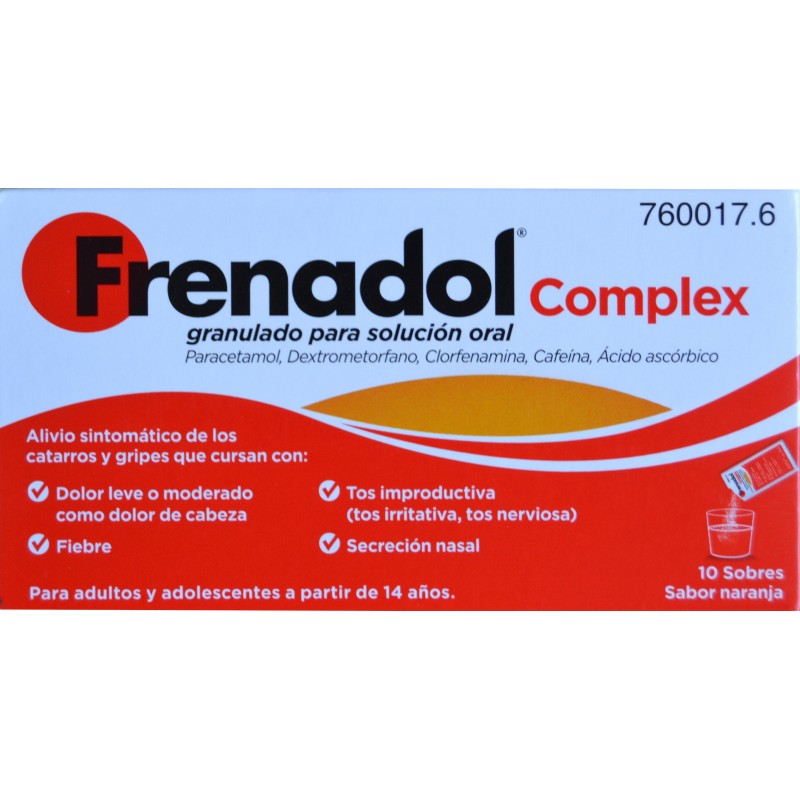 FRENADOL COMPLEX 10 SOBRES SABOR NARANJA JOHNSON & JOHNSON - Farmacia ...