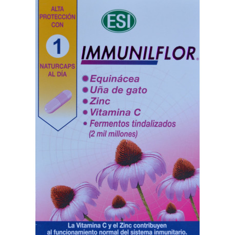IMMUNILFLOR 30 CÁPSULAS NATURCAPS ESI - Farmacia Anna Riba