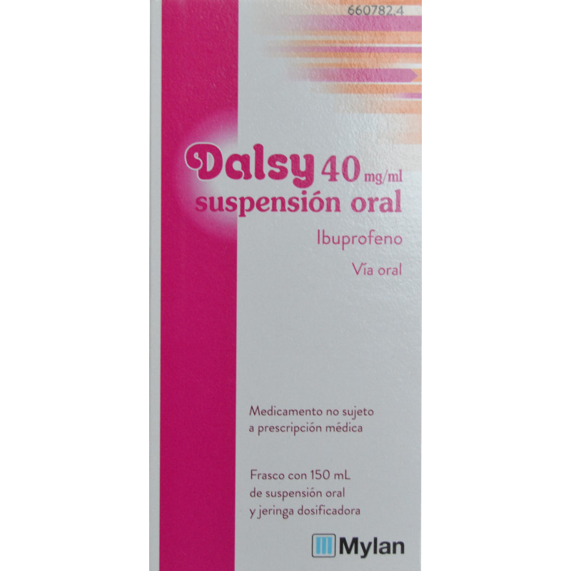 DALSY 40 MG/ML SUSPENSIÓN ORAL 150 ML MYLAN - Farmacia Anna Riba